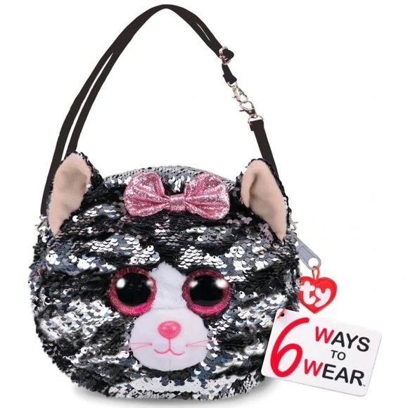 Ty | Accessories | Ty Kitty Sequin Purse 6 Ways To Wear | Poshmark